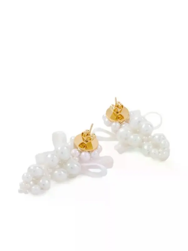 Simone Rocha Bow-detail Pearl-cluster Earrings