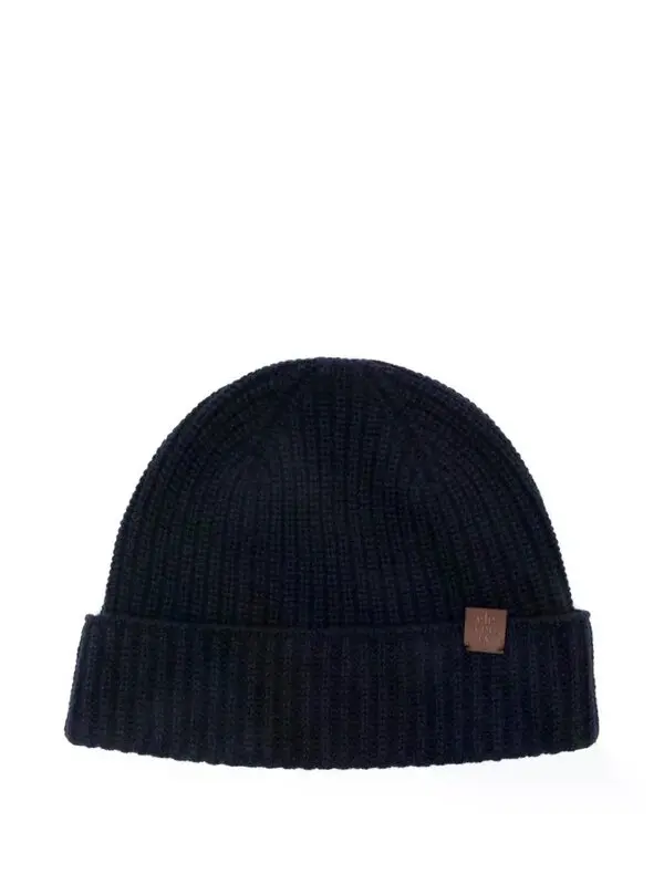 Eleventy Ribbed-knit Beanie - Blue