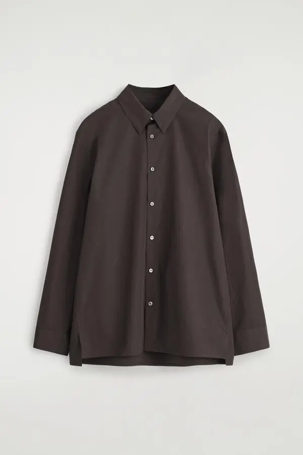 Cos Classic Cotton Shirt - Red