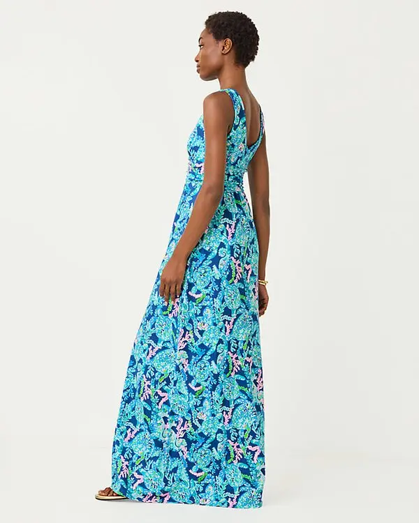 Lilly Pulitzer Sloane Maxi Dress - Corsica Blue Turtle Villa | Editorialist