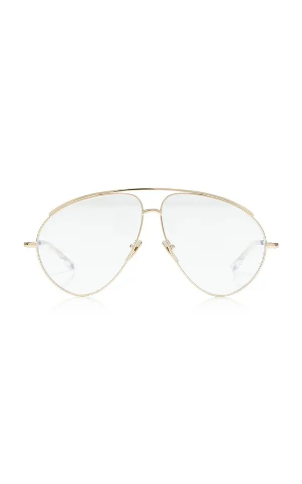 Gucci Aviator-frame Metal Sunglasses - Gold