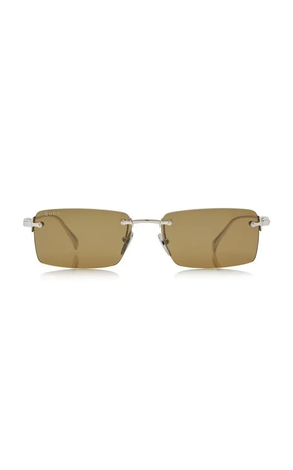Gucci Square Frame Sunglasses - Brown