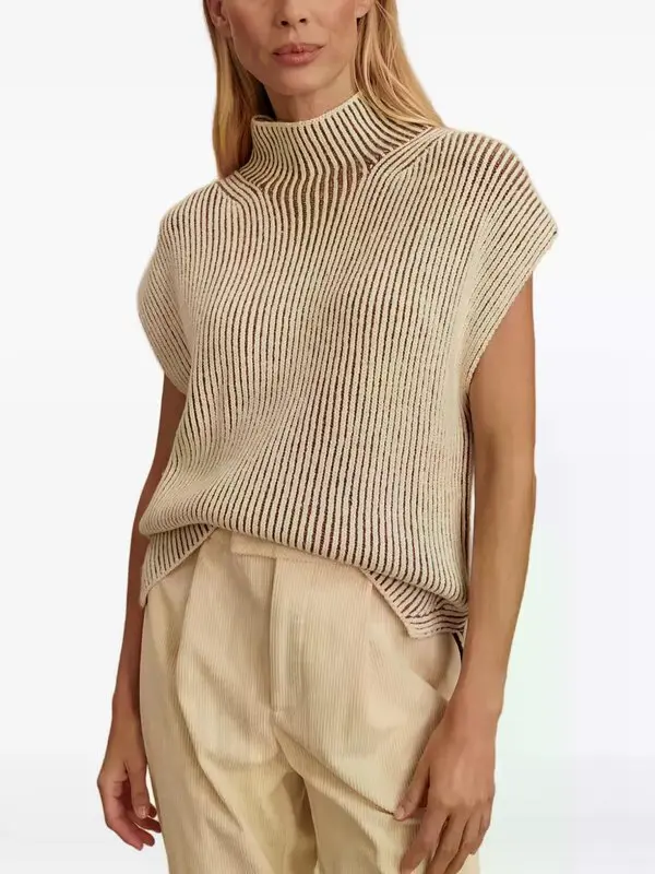 Varley Ribbed High-neck Tank Top