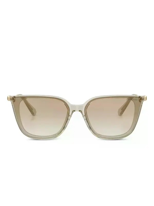 SWAROVSKI Embellished Sunglasses - Brown