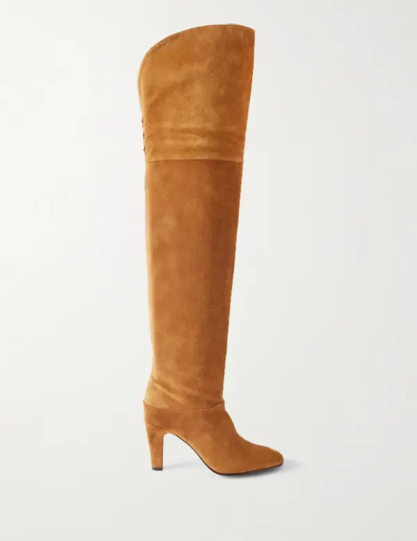 Chloé Eve Suede Over-the-knee Boots - Brown