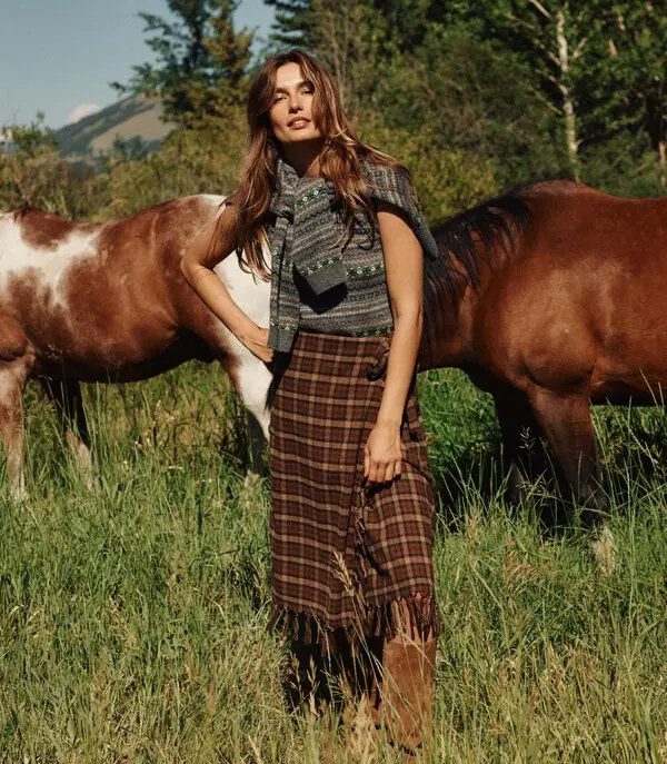 DÔEN Saskia Skirt - Cornwall Plaid