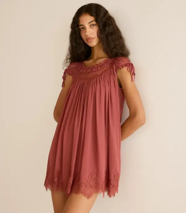 DÔEN Genevieve Silk Georgette Dress
