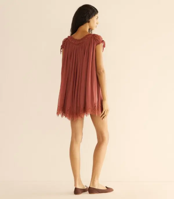 DÔEN Genevieve Silk Georgette Dress