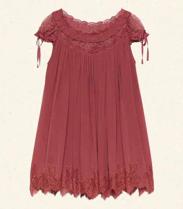 DÔEN Genevieve Silk Georgette Dress