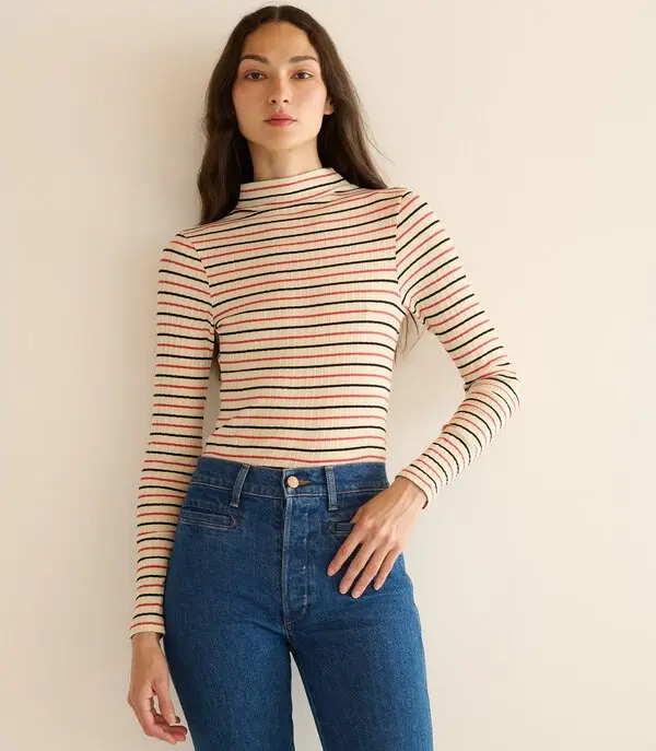 DÔEN Striped Ginevra Tee