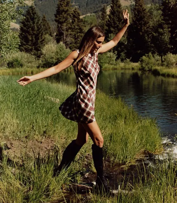 DÔEN Alamere Mini Dress - Norfolk Plaid