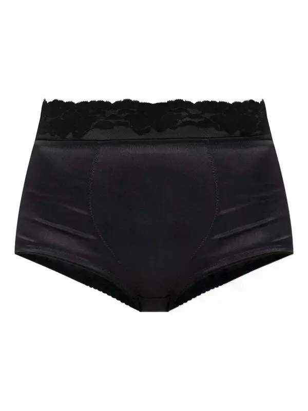 Dolce & Gabbana Lace-trimmed Briefs - Black