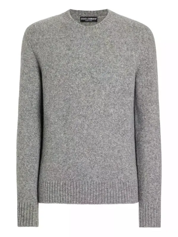 Dolce & Gabbana Crew-neck Long-sleeve Sweater - Grey