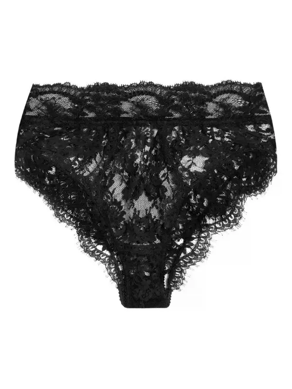 Dolce & Gabbana Lace High-leg Briefs - Black