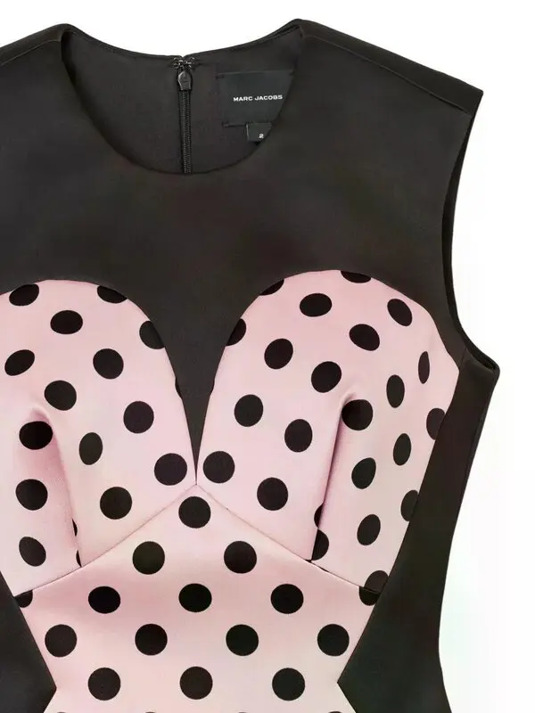 Marc Jacobs Polka-dot Seamed Dress