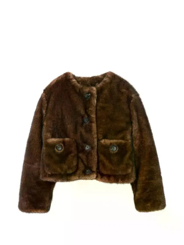 Marc Jacobs Faux-fur Jacket - Brown