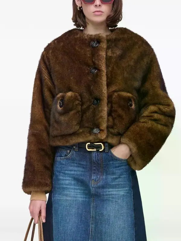 Marc Jacobs Faux-fur Jacket - Brown