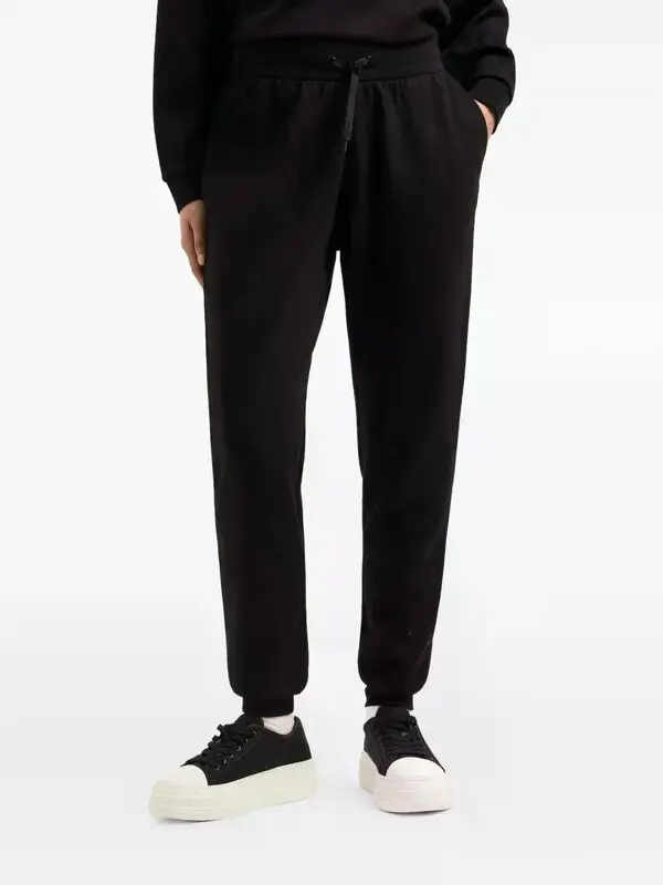 Armani Exchange Logo-detail Track Pants - Black