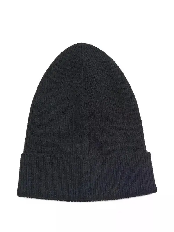 Marc Jacobs Logo-patch Beanie - Black