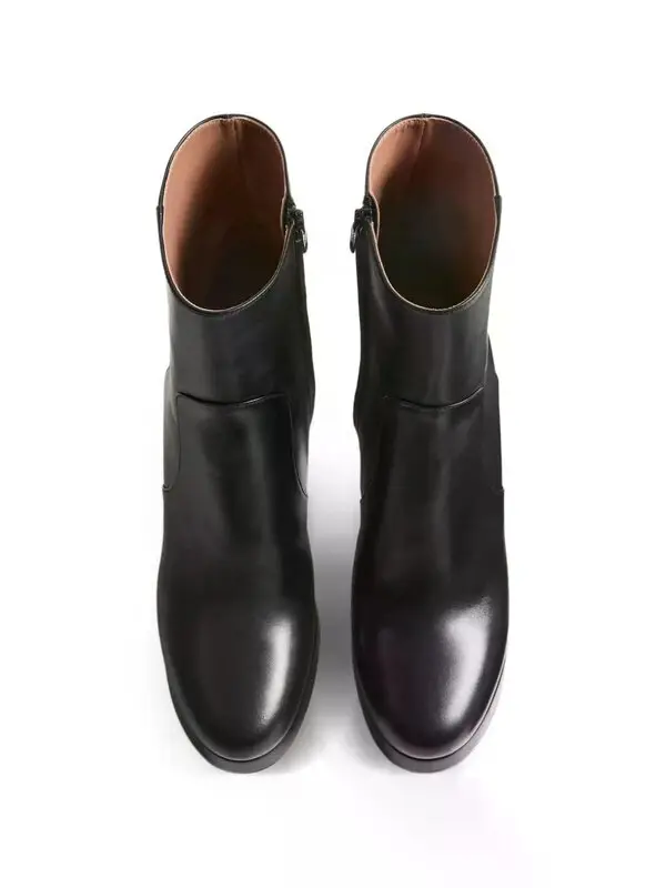 Valentino Garavani Fawcette Platform Ankle Boots In Calfskin