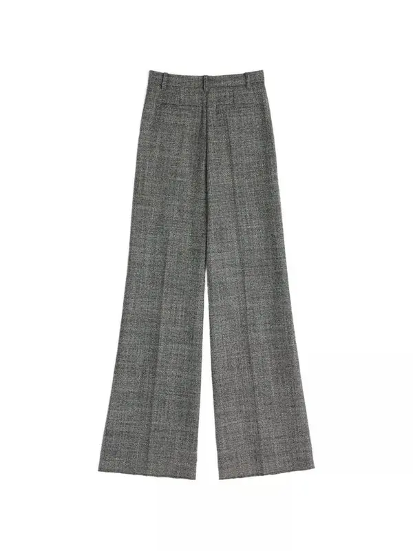 Valentino Garavani Wool Mouliné Trousers - Grey