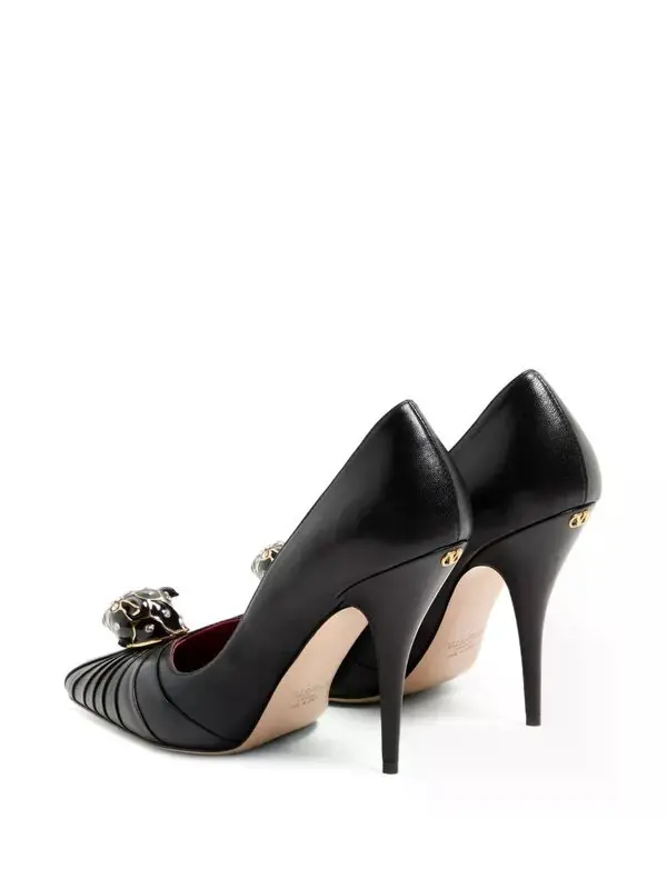 Valentino Garavani Panthea Goatskin Pumps 105mm - Black