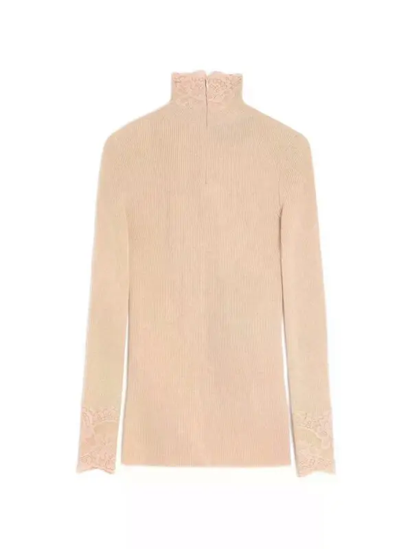 Valentino Garavani Cashmere Jumper With Lace Details - Neutrals