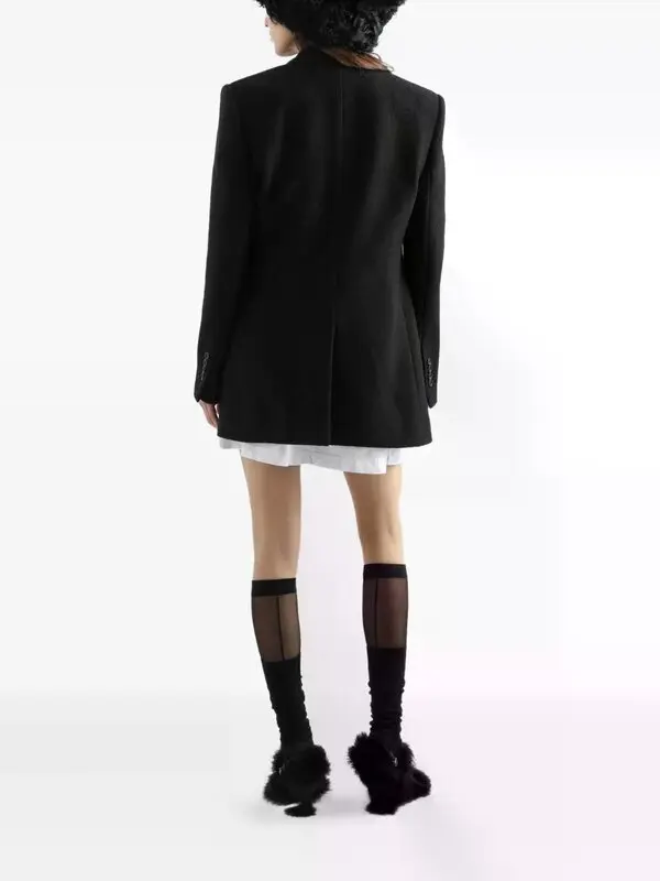 Dolce & Gabbana Double-breasted Wool Blazer - Black