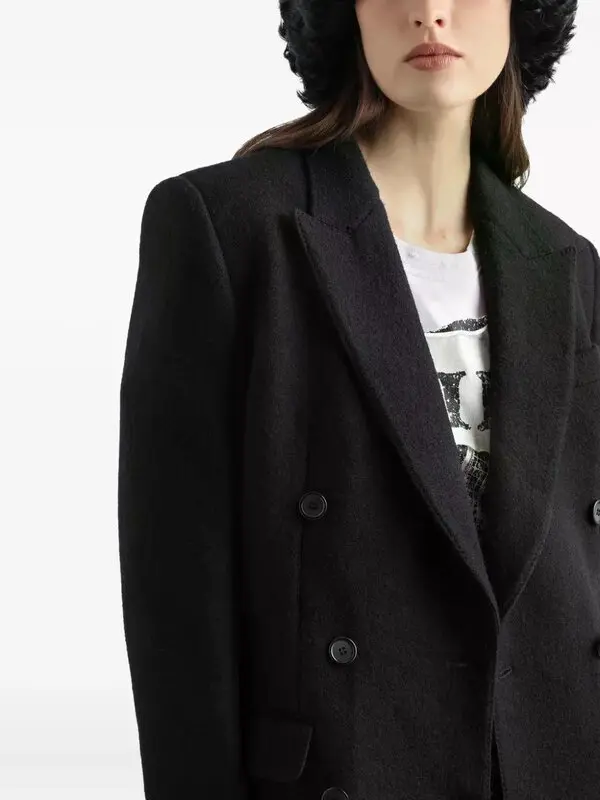Dolce & Gabbana Double-breasted Wool Blazer - Black