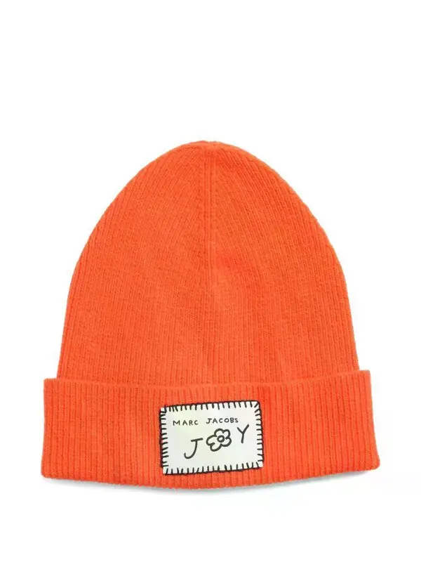 Marc Jacobs Joy Ribbed Beanie - Orange