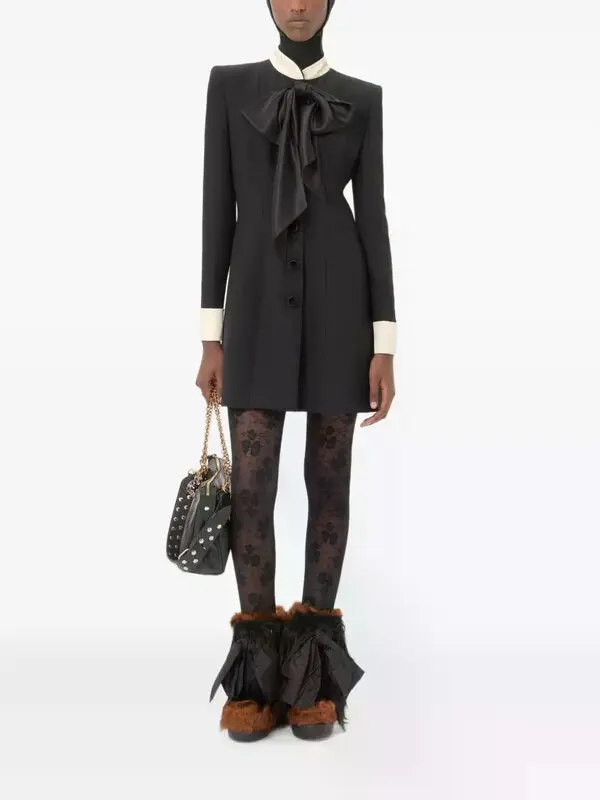 Valentino Garavani Floral-lace Tights - Black