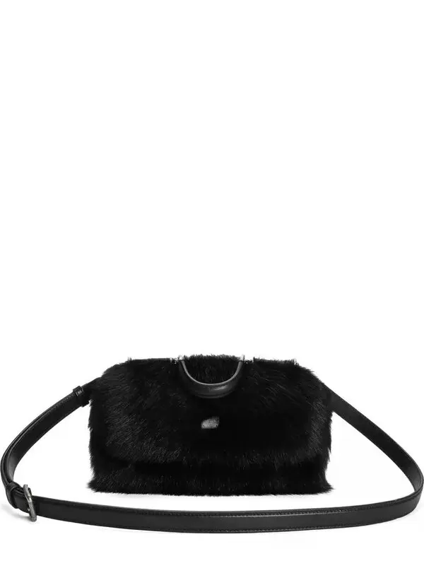 Dolce & Gabbana My Sicily Fur Top-handle Tote Bag - Black