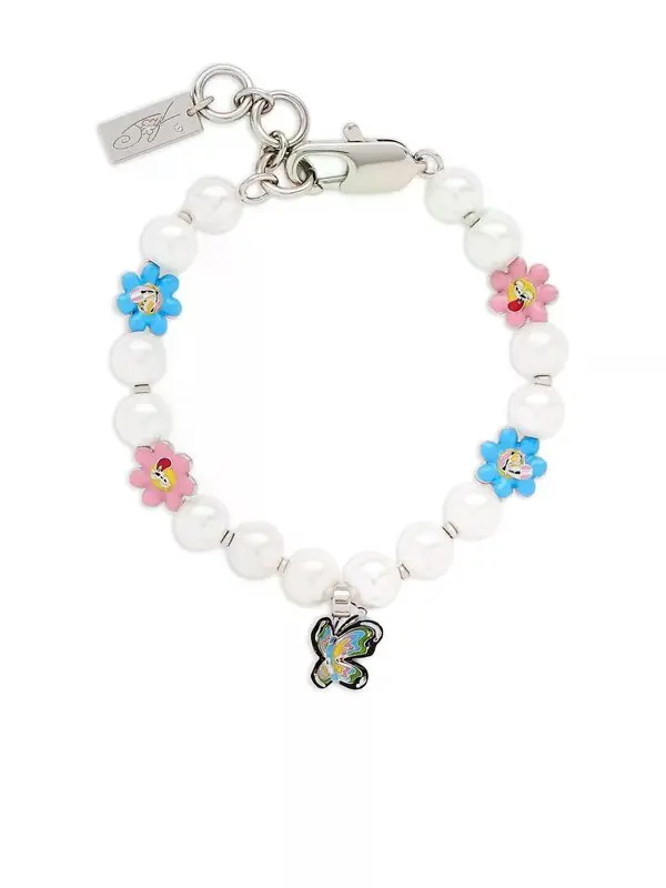 Marc Jacobs X Hattie Stewart Garden Pearl Station Bracelet - Silver