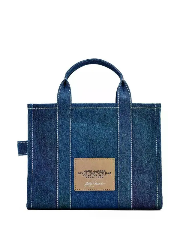 Marc Jacobs X Hattie Stewart Medium Floral-print Denim Tote Bag - Blue