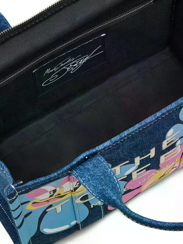 Marc Jacobs X Hattie Stewart Medium Floral-print Denim Tote Bag - Blue