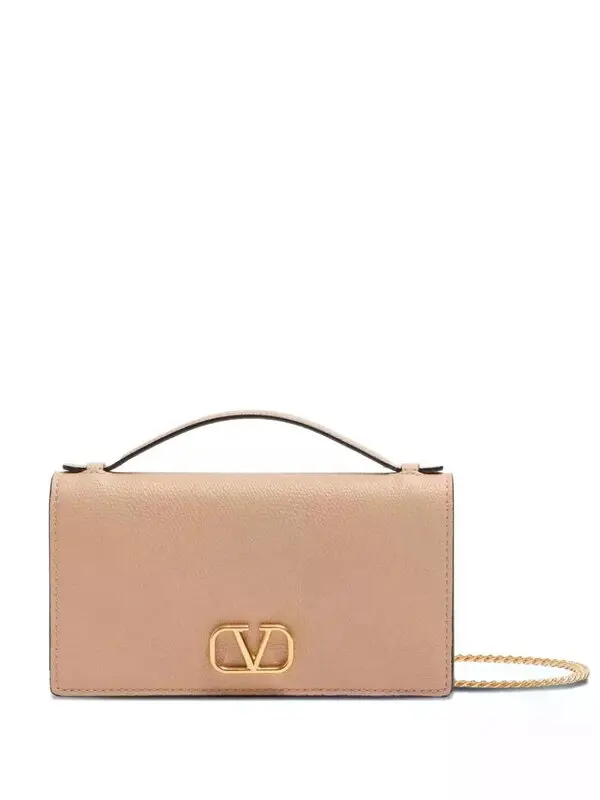 Valentino Garavani V-logo Chain Wallet - Neutrals