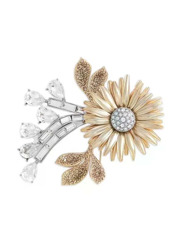 Dolce & Gabbana Flower Brooch - Silver