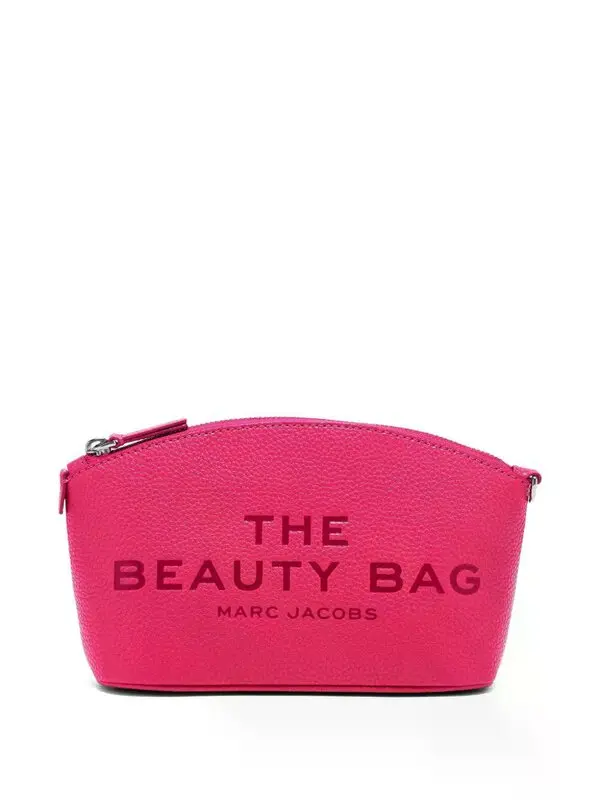 Marc Jacobs Embossed Logo Leather Cosmetic Bag