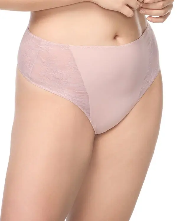 TC FINE INTIMATES Tc Luxe Dreamer Thong - Adobe Rose