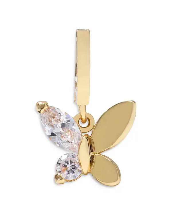 Kate Spade New York Cubic Zirconia Social Butterfly Charm - Gold