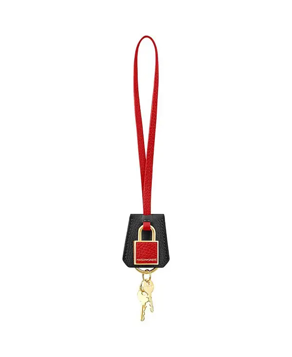 MAISON DE SABRE The Sabremoji Padlock Charm - Rouge Noir