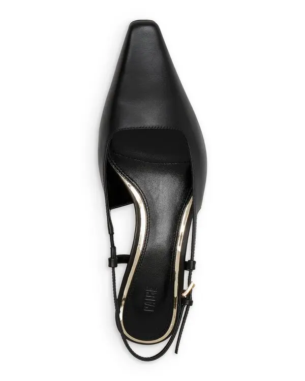 Paige Winnie Leather Slingback Pumps