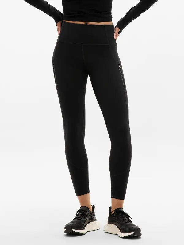 Athleta Rainier High Rise Leggings - Black