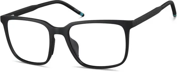 Zenni Square Full Rim Frame Eyeglasses - Black