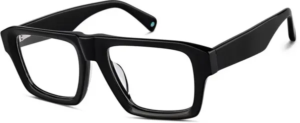 Zenni Square Eyeglasses Full Rim Frame - Black