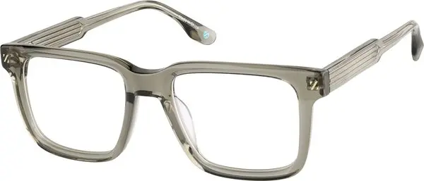 Zenni Square Full Rim Frame Eyeglasses - Brown