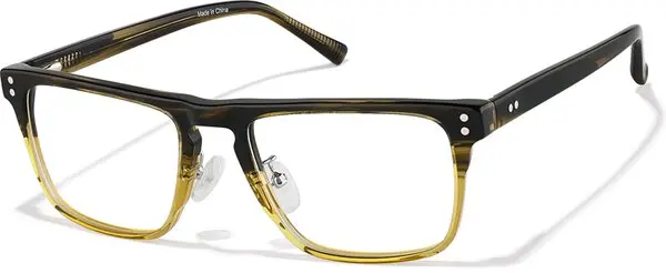 Zenni Square Full Rim Frame - Brown