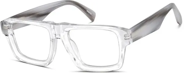 Zenni Square Full Rim Frame Eyeglasses - Clear