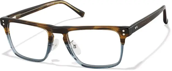 Zenni Square Eyeglasses Full Rim Frame - Gray