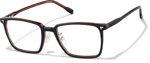 Zenni Square Full Rim Eyeglasses - Navy